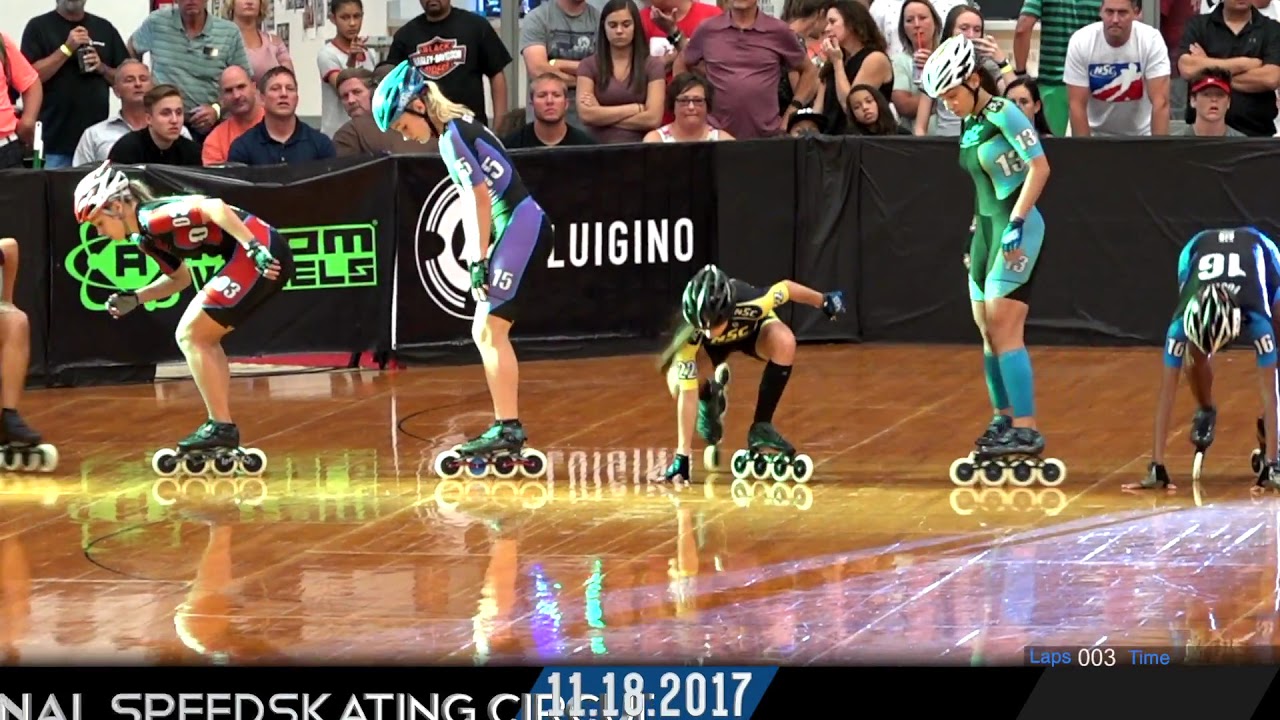 NSC 28 - 300m Women's - Inline Speed Skating - YouTube