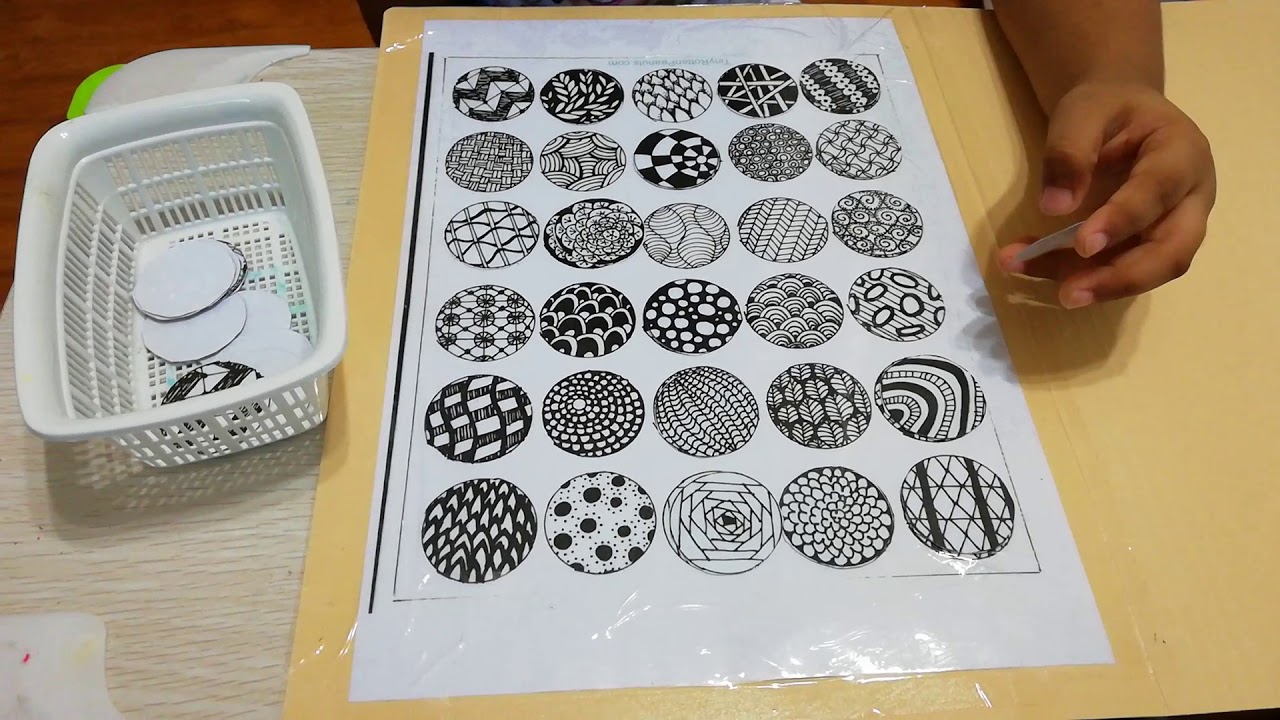 Zentangle patterns matching file folder game - visual discrimination ...