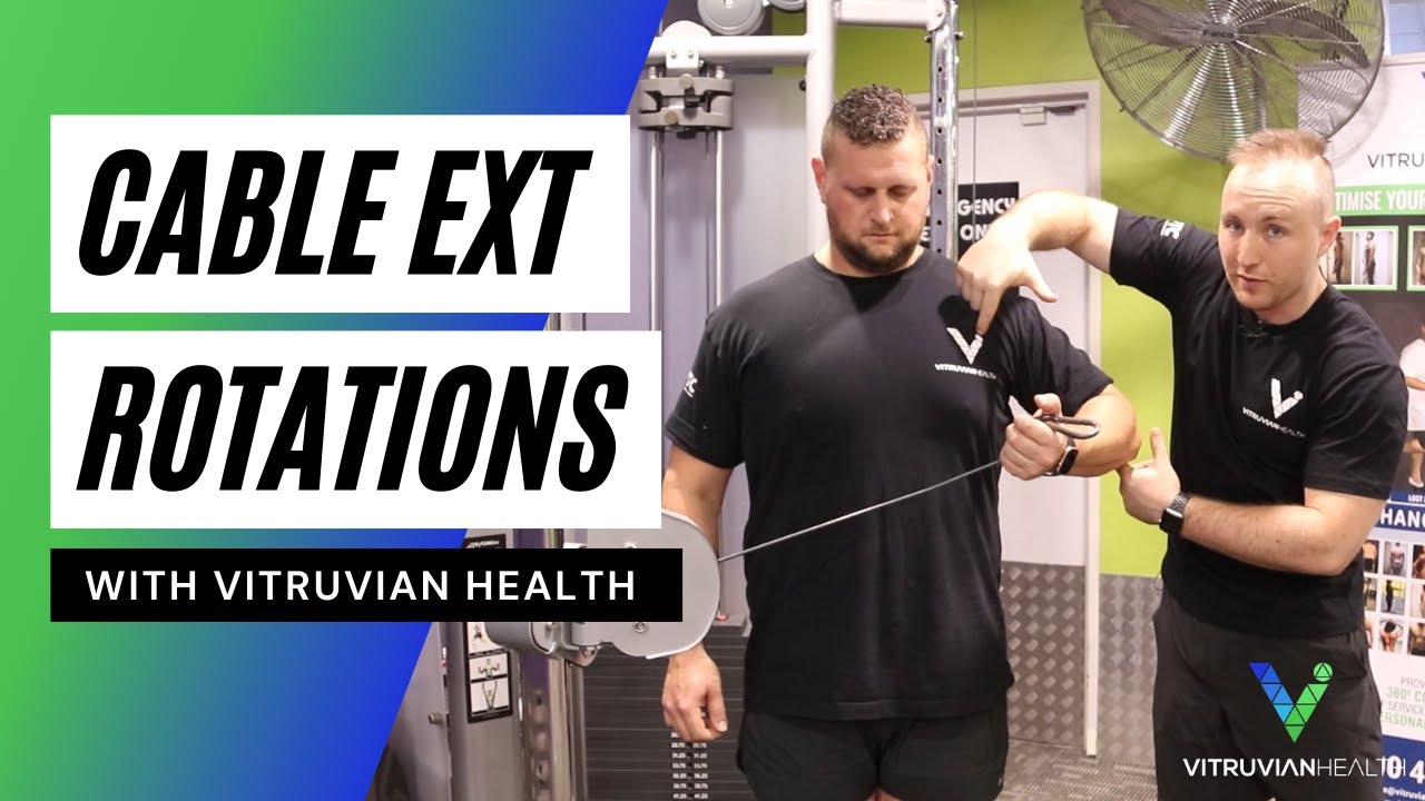 How to Perform Cable Ext (External) Rotations Correctly with Proper ...