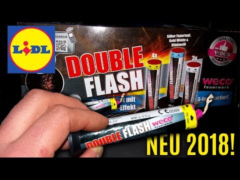 WECO DOUBLE FLASH / DOUBLE POWER | LIDL U. ALDI FEUERWERK NEUHEIT 2018/2019 | 3,99€