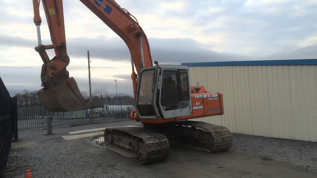 FIAT HITACHI FH150-3 15 TON EXCAVATOR - YouTube