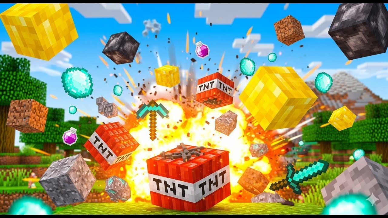 ⚡ EXTREME TNT EXPLOSIONS in Minecraft – LIVE! 🔴 - YouTube