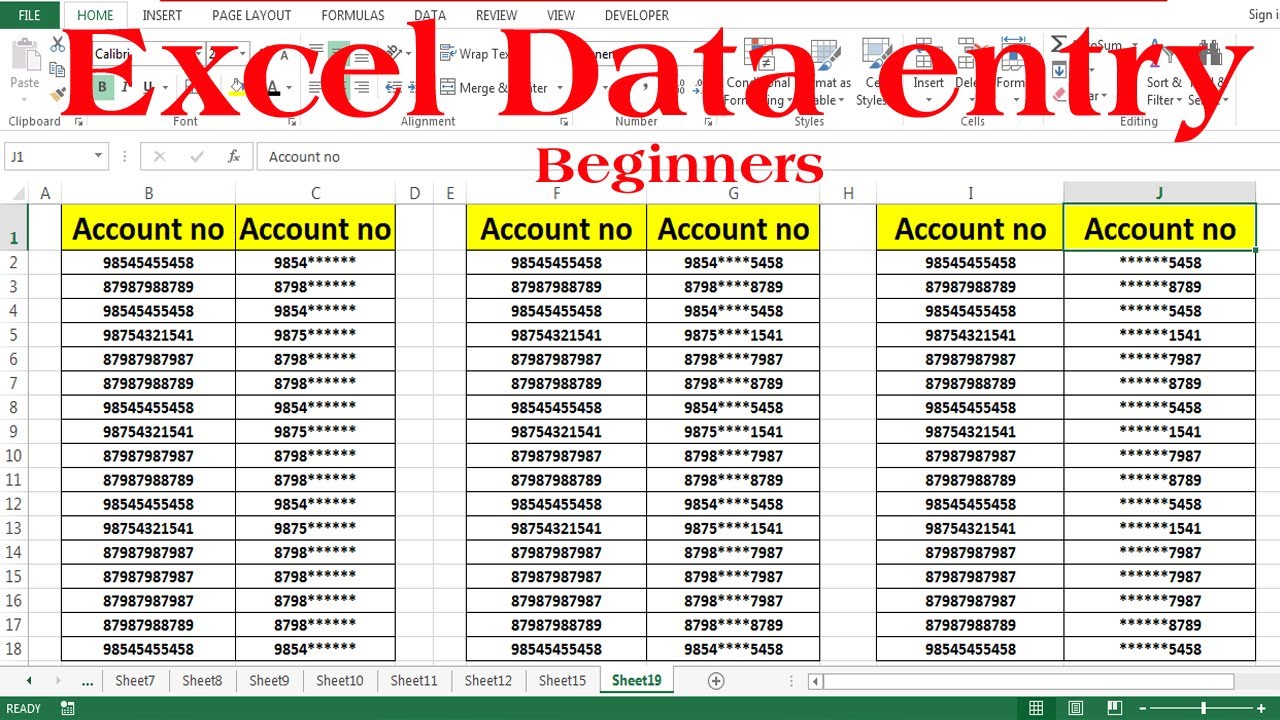 excel data entry form | data entry in excel | data entry | excel data ...