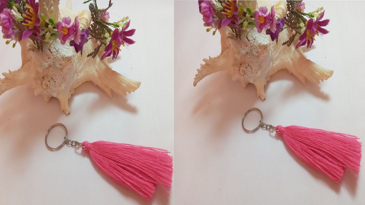 How To Make Easy Key Tag | Key Tag | Handmade | Letter Key Tag - YouTube