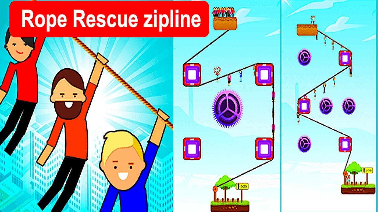 🔥 🤔 Rope Rescue Zipline - Rope Rescue Cut Game 2020 - Rope Rescue ...
