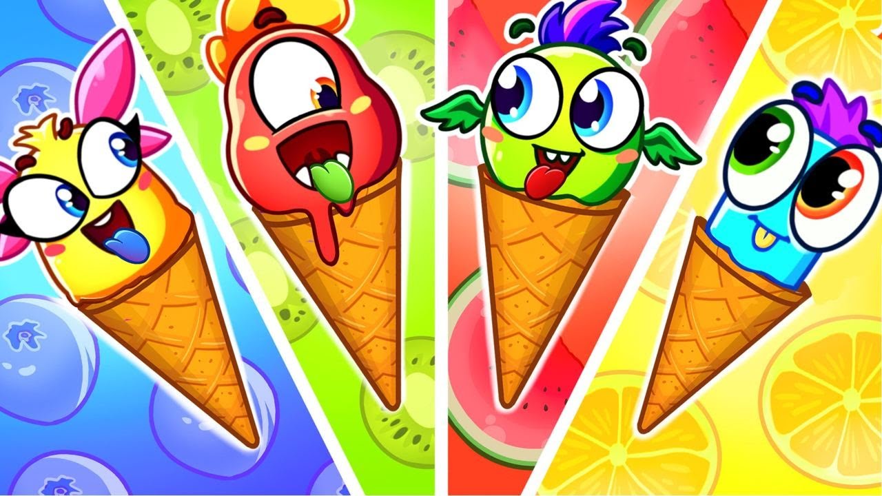 Fluffy Friends Love Ice Cream 🍦More Best Kids Songs And Nursery Rhymes ...