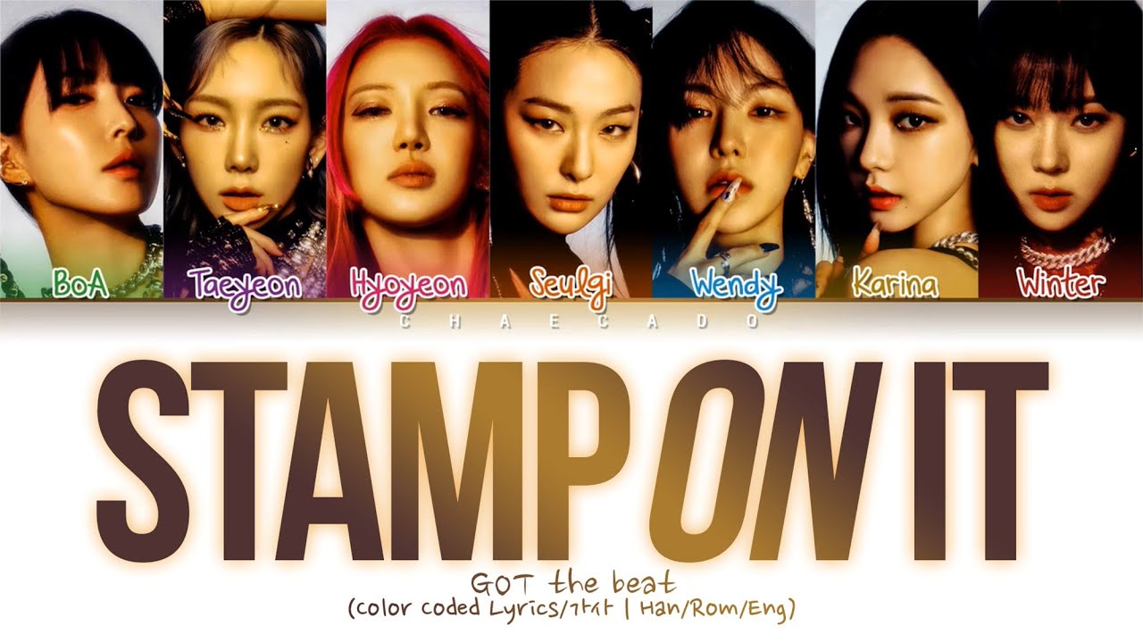 [CORRECT] GOT the beat Stamp On It Lyrics 갓더비트 스탬프 온 잇 가사 | Girls On Top 걸스온탑 | GOT 갓 | Color ...