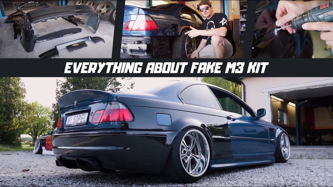 Everything about "fake M3 kit" for BMW E46 coupe [ENG SUB] - YouTube