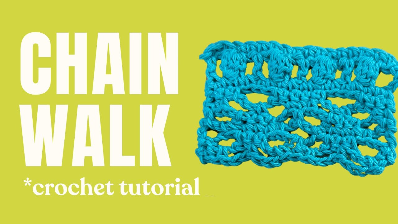 How to: Chain Walk Edging (crochet tutorial) - YouTube