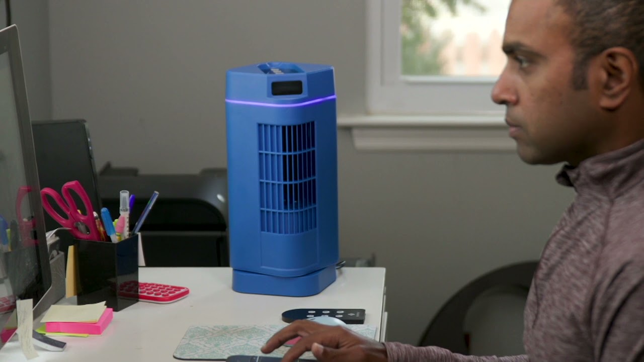 Cascade Pro Set of 2 Oscillating Cooling Fans with Remotes on QVC - YouTube