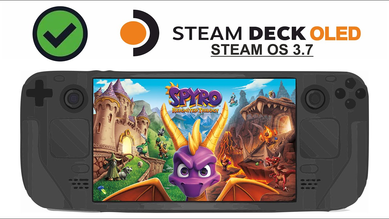 Spyro Reignited Trilogy on Steam Deck OLED with Steam OS 3.7 - YouTube
