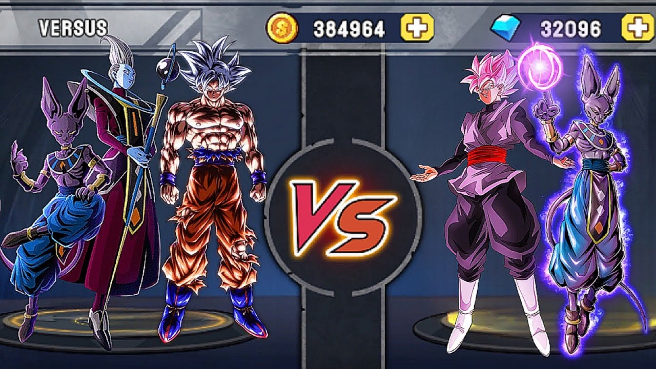 Stickman Warriors Goku, Jiren, Whis, Gogeta vs Evil Trunks, Vegeta ...