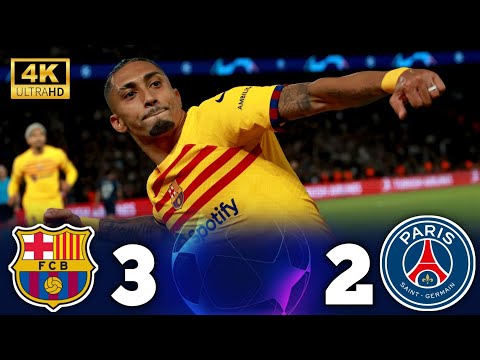 Tam Özet - Barselona (3-2) Paris Saint-Germain ⚡🏅Şampiyonlar Ligi [2024] Rifinha Madness ¦ 4k ✨