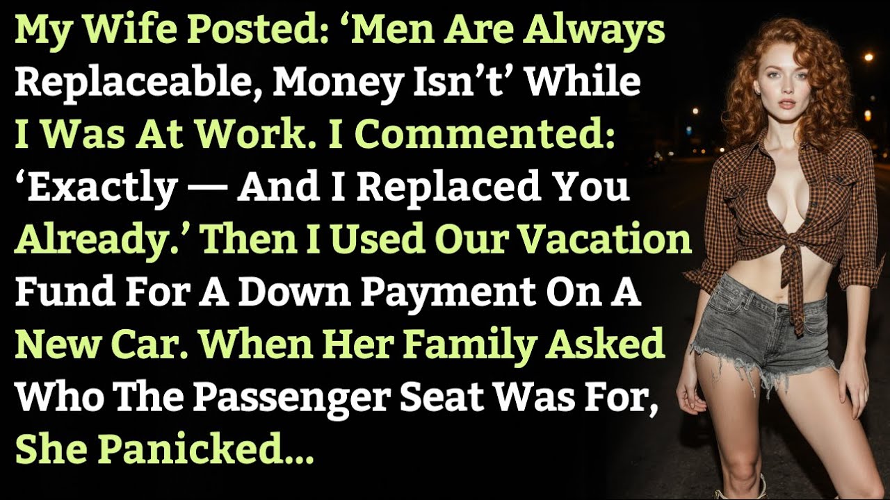 My Cheating Wife Posted: ‘Men Are Replaceable, Money Isn’t’ While I Was At Work. So I.. - YouTube