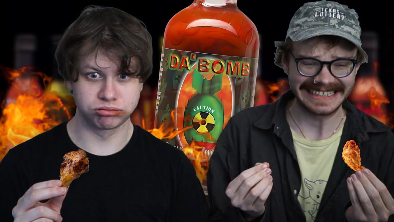 Doing the Hot Ones Gauntlet with Aksel - YouTube