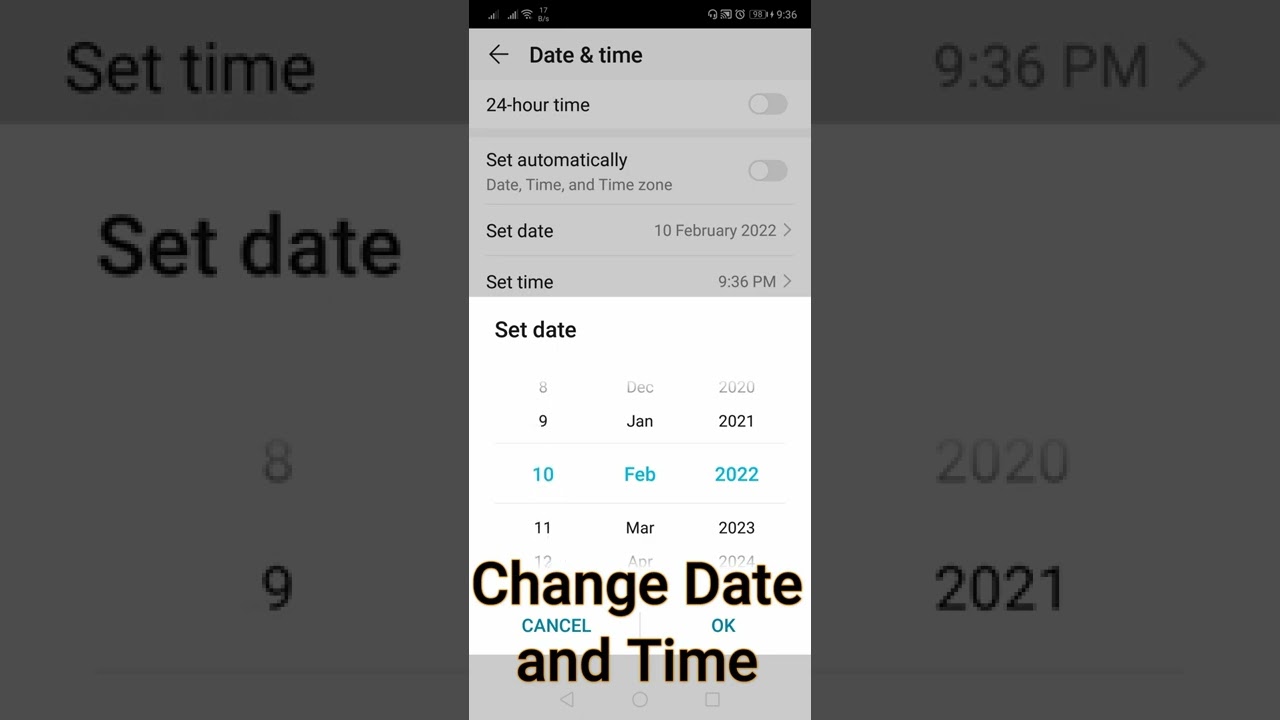 How to change date and time in phone | Phone me date and time kaise set ...
