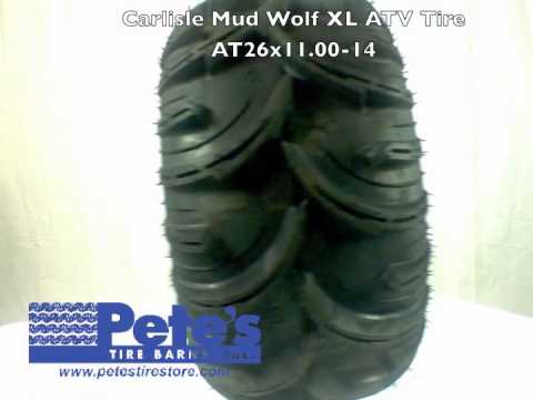 Carlisle Mud Wolf XL ATV Tire AT26x11.00-14 - YouTube