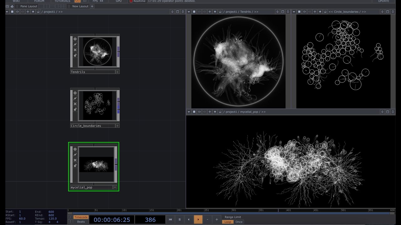 TouchDesigner POP explorations - getting into math, neighbour + GLSL ...