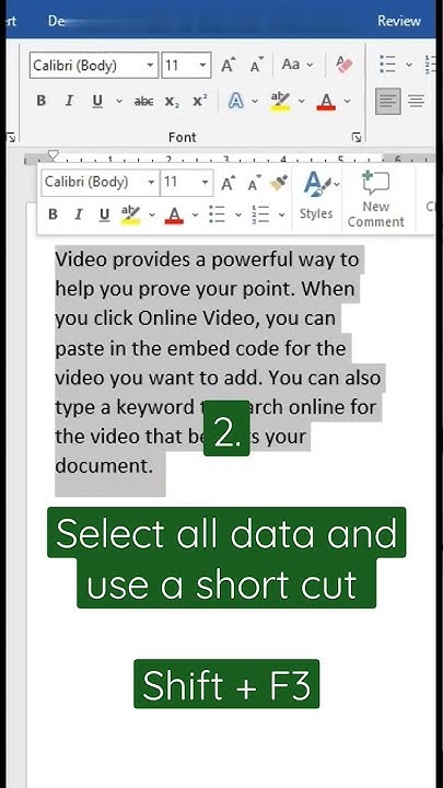 How to change in uppercase in MS Word | Change case in MS Word | MS Word Shortcut #shorts # ...