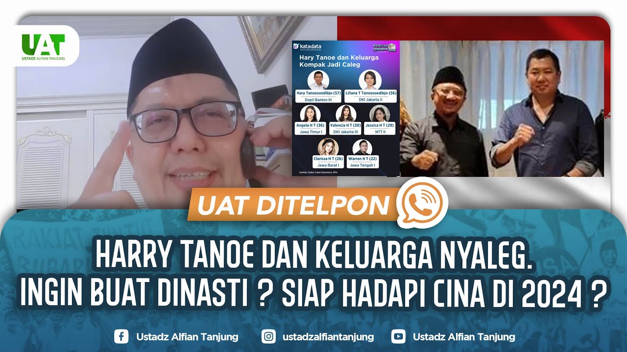 HARRY TANOE DAN KELUARGA NYALEG. INGIN BUAT DINASTI? SIAP HADAPI CINA ...