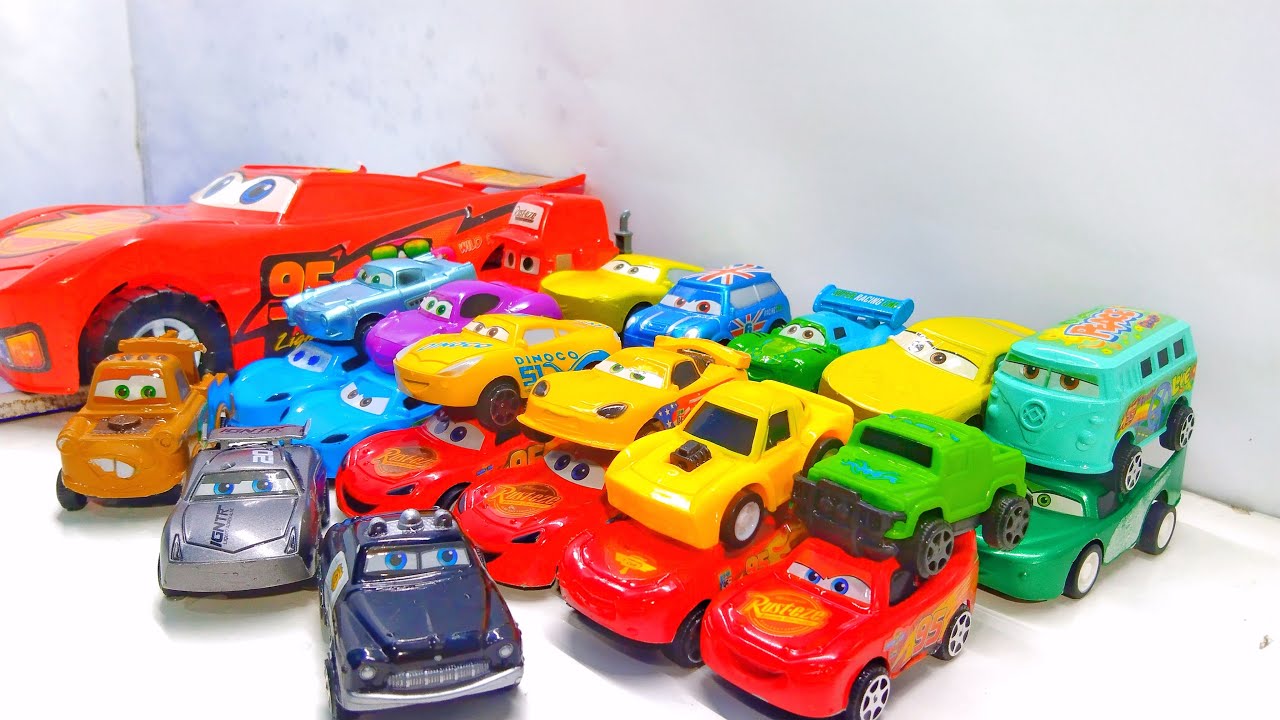Unboxing Disney Pixar Cars Stunt and Skills Lightning McQueen | Disney ...