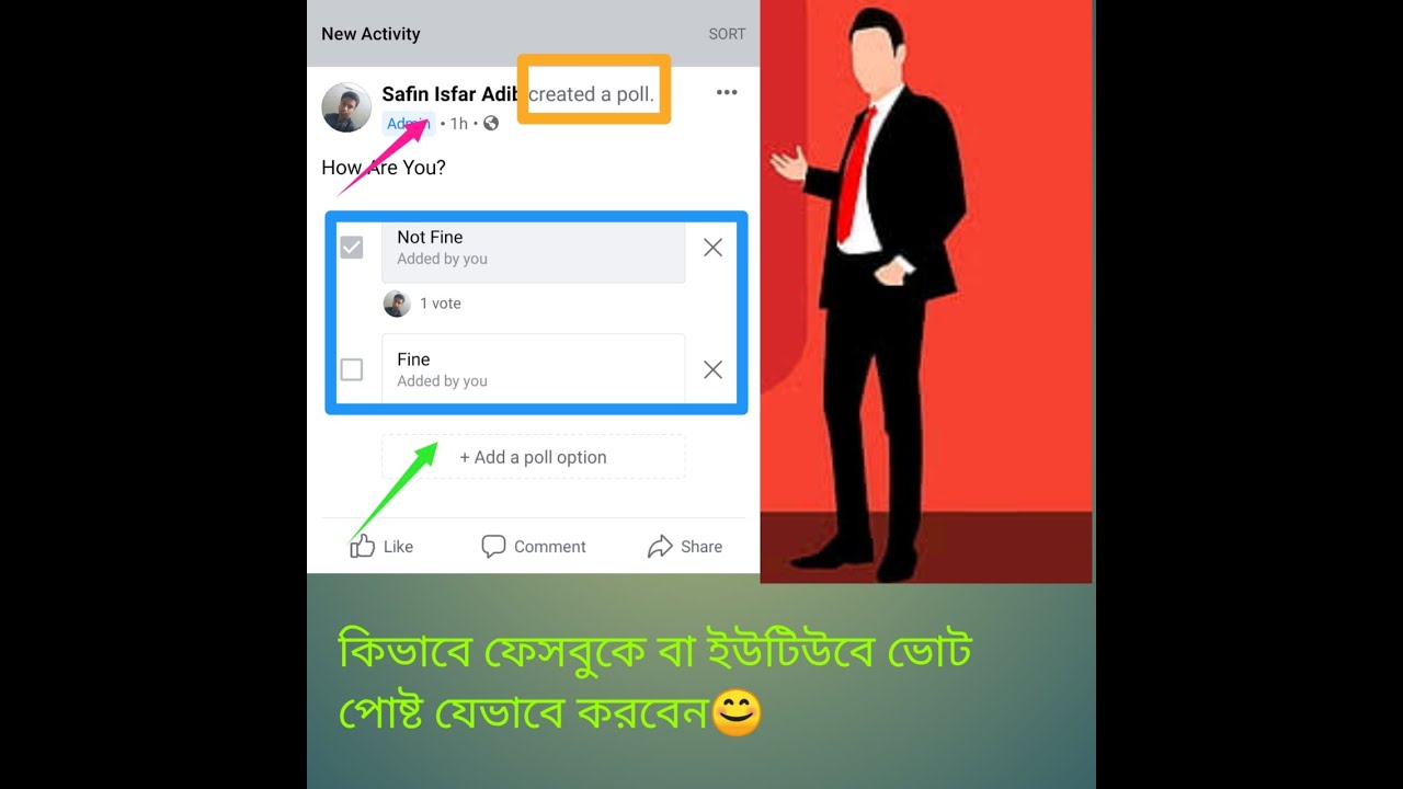 How To Poll //Vot Post on Facebook//Youtube....2021/ #adibtech - YouTube