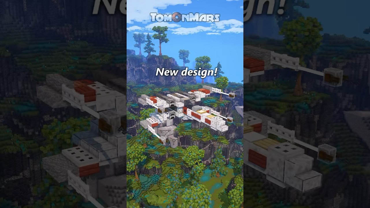 I upgraded my X-wing design w/ new 1.21.4 Pale Oak blocks #minecraft # ...