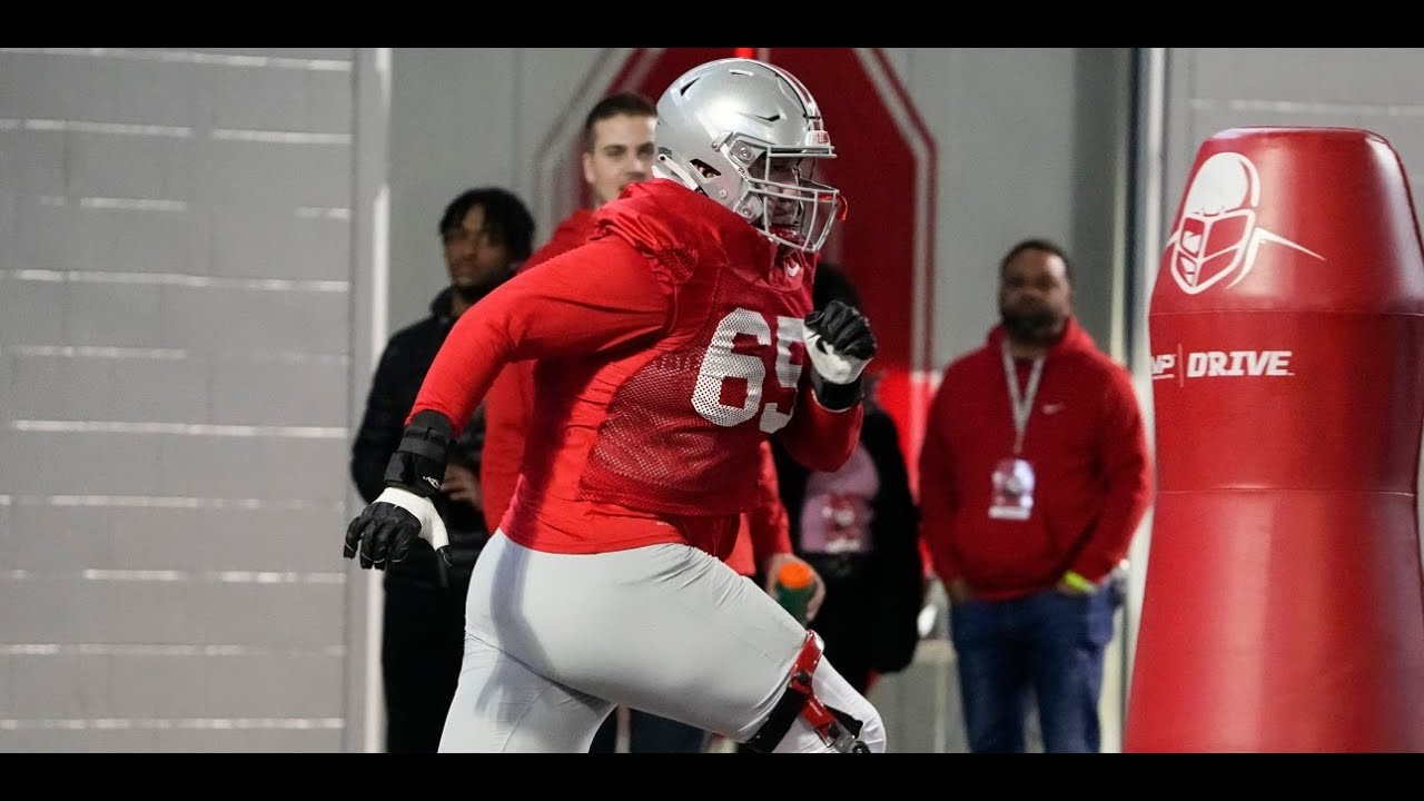 Ohio State's Zen Michalski on his switch to right tackle this spring ...