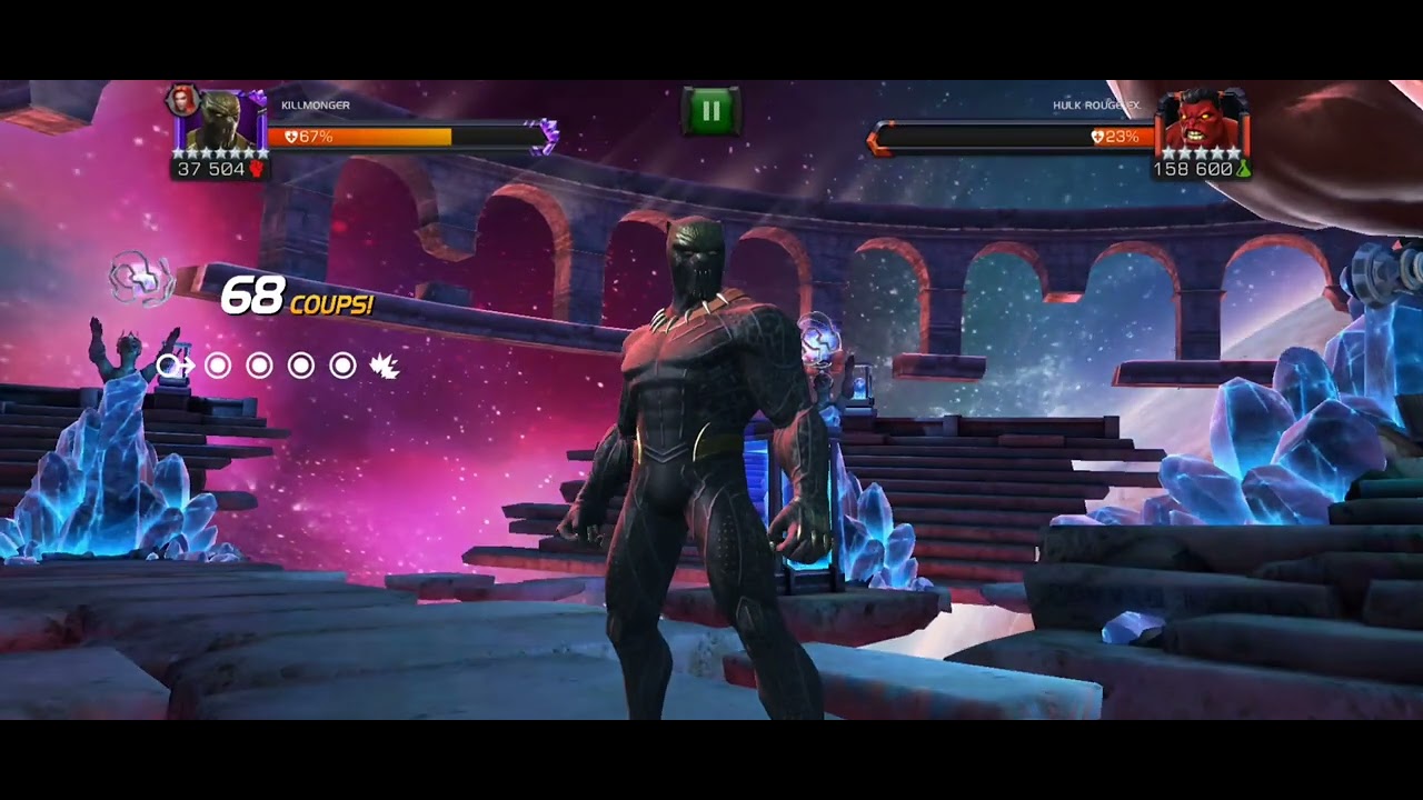 Mcoc Killmonger 7r3....effet du Sp3 - YouTube