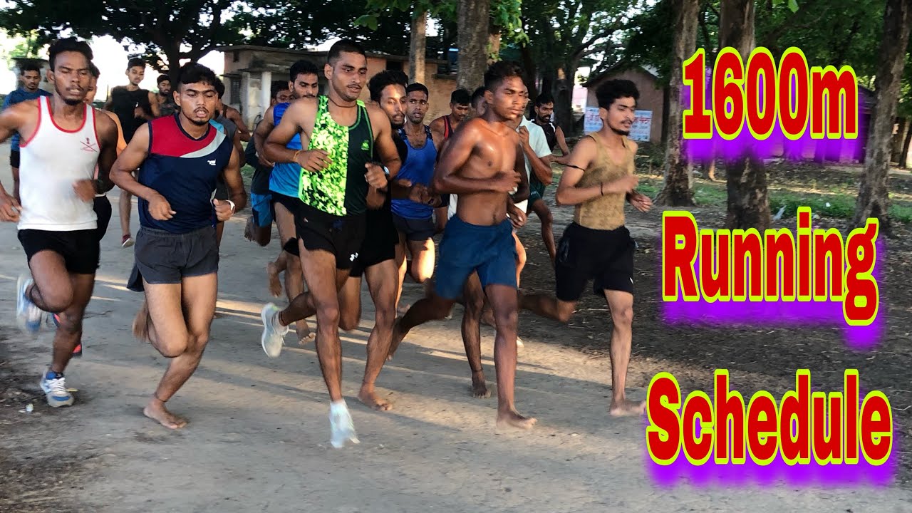 Half sijan work 1600 meter schedule । How to running tips 1600 meter ...