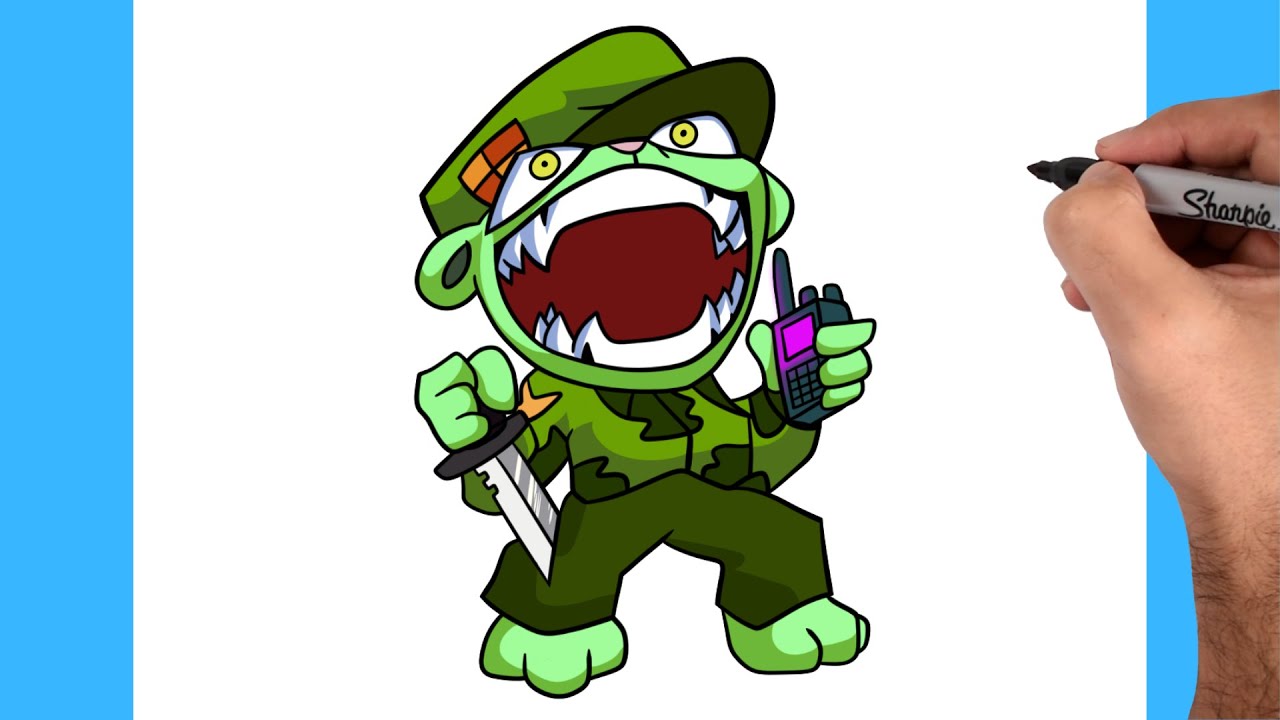 COMO DIBUJAR A FLIPPY FNF MOD | FRIDAY NIGHT FUNKIN | DRAWING FLIPPY ...