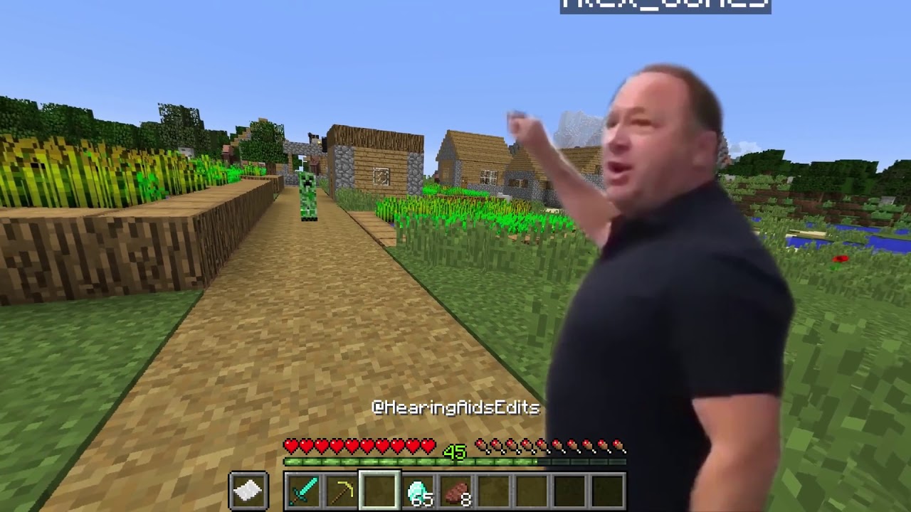 Alex Jones Is Bad at Minecraft - YouTube