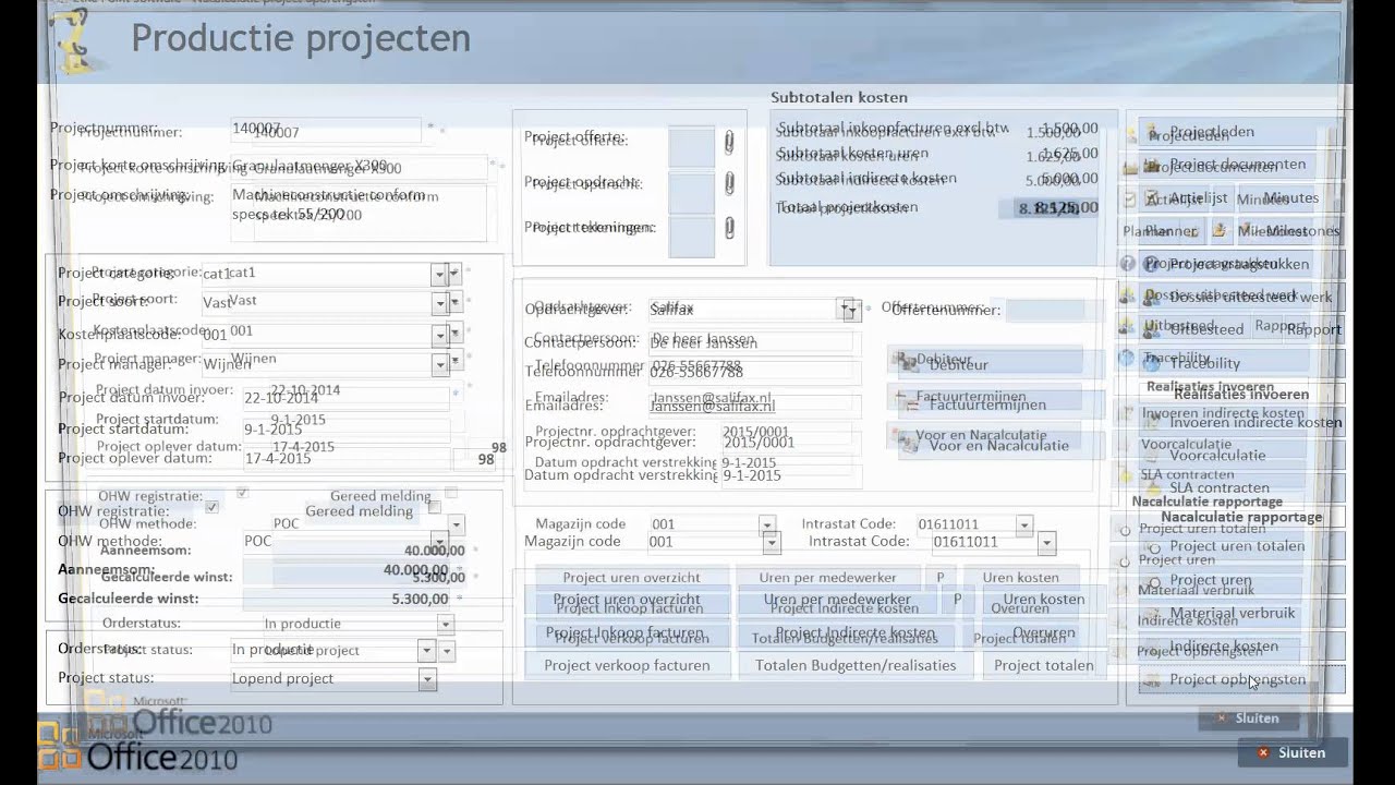 2the Point Software - Project administratie - Projecten ...