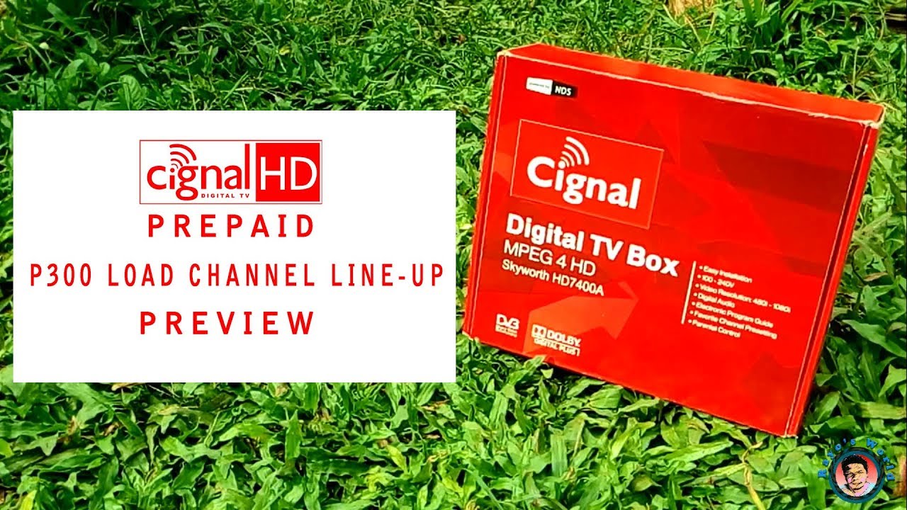 CIGNAL PREPAID ULTIMATE HD │P300 load Channel Line-up 2018 - YouTube