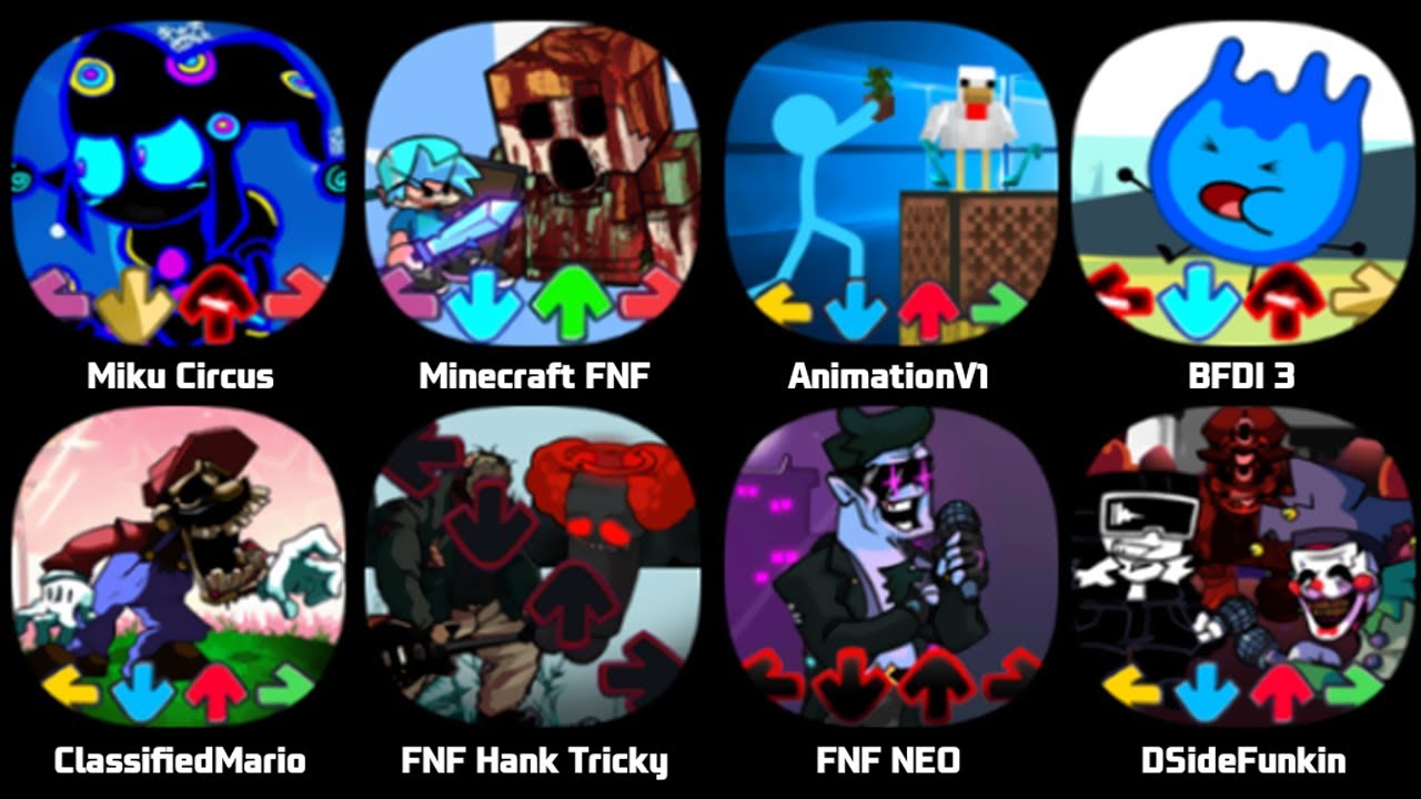 FNF Mario Madness V2, FNF Minecraft, FNF Animation, FNF BFDI 3, FNF ...