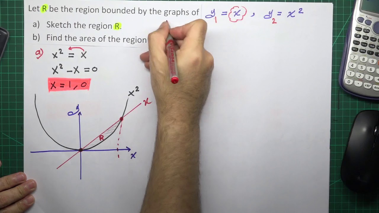 calculus 1: Area Between Curves - 3 - YouTube