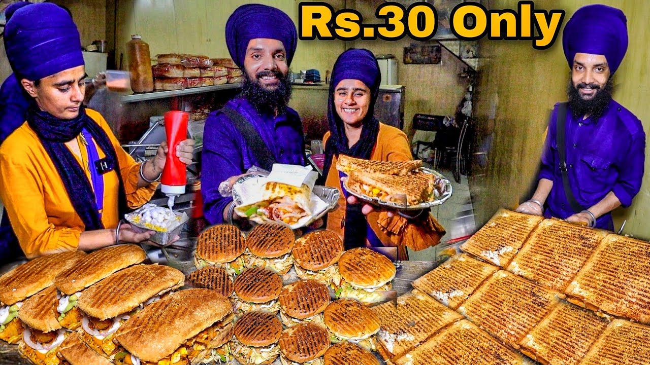Rs.30 Only | Beautiful couple selling Burger, sandwiches Marine # ...