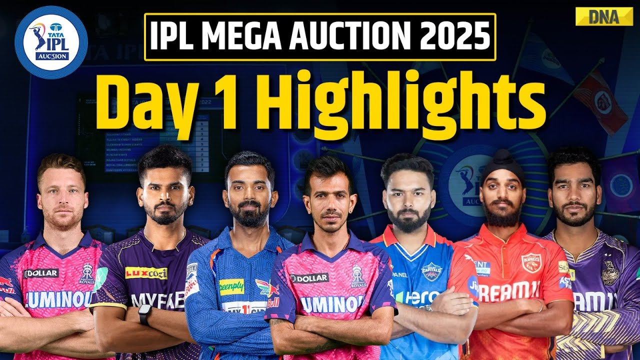 IPL Auction 2025 Day 1 Highlights: IPL Teams Auction Strategy For IPL ...