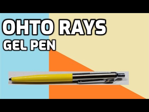 OHTO Rays Gel Ink Ballpoint Pen Unboxing and Review - YouTube