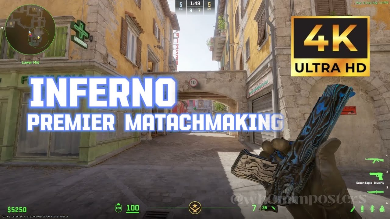 Inferno | Counter Strike 2 CS2 4K Gameplay | @Wh0mImposters - YouTube
