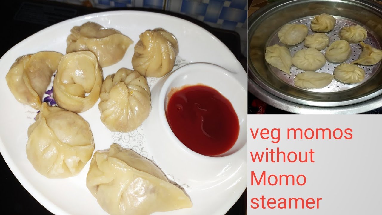 Without momos steamer how to make momos/veg Momo recipe/dumplings ...