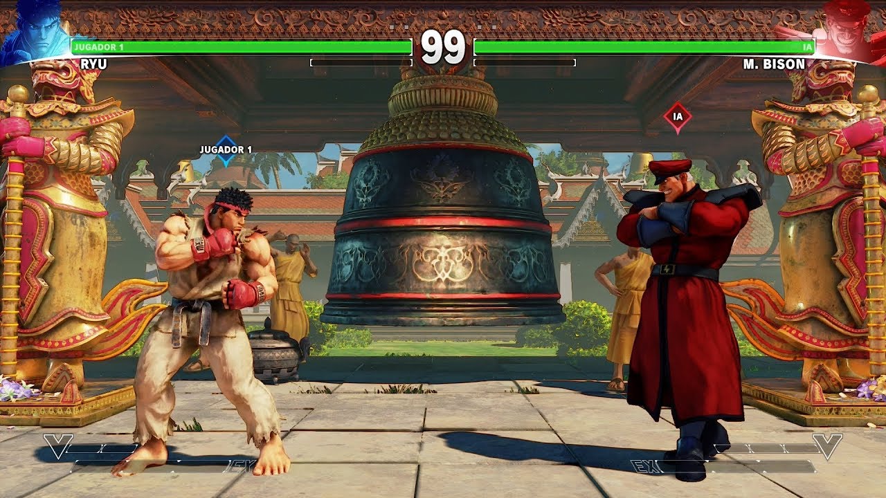 Street Fighter V Temple Hideout Escenario SFII M. BISON - YouTube