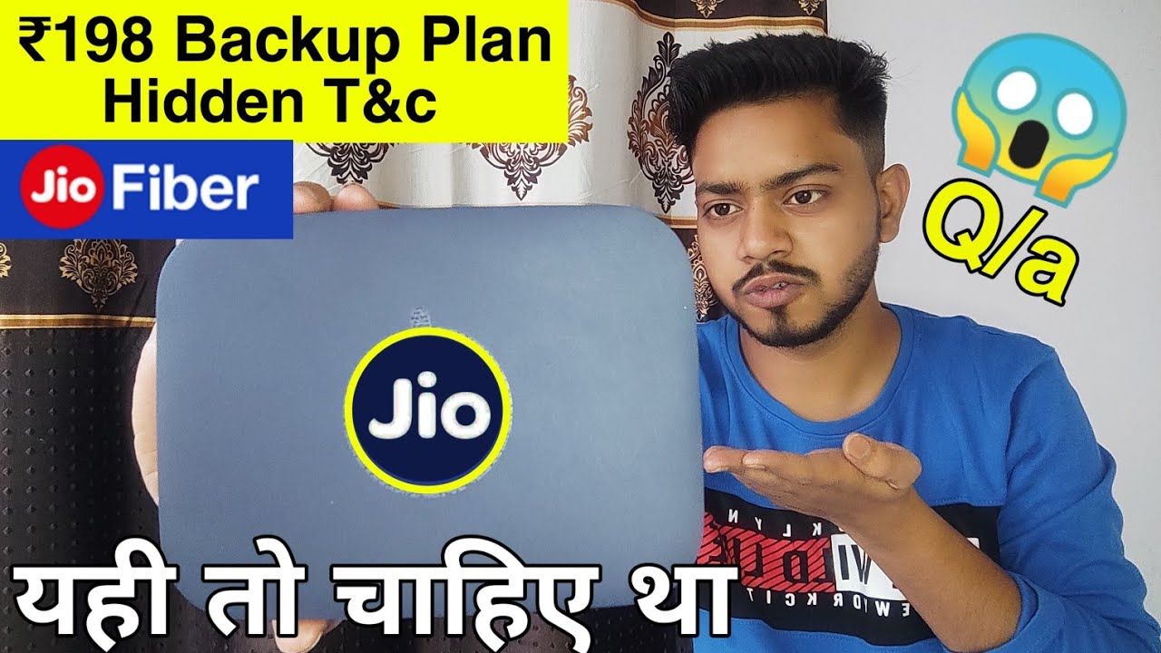 Jio fiber ₹198 backup plan hidden information | Jio fiber backup plan unlimited data & confusion ...