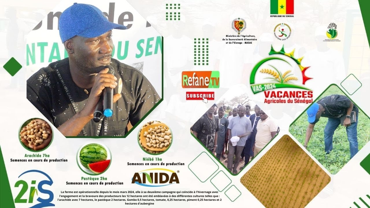 Visite du Nouveau DG général de L’ANIDA Monsieur Simon DIOUF à ferme de ...