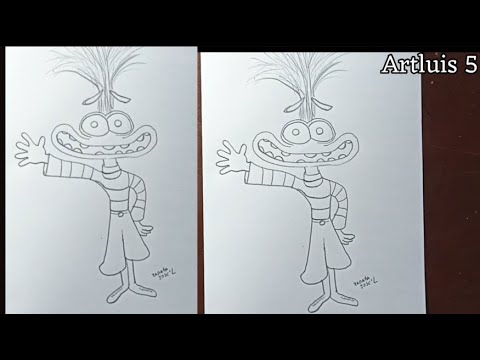 How to Draw Anxiety | Inside Out 2 - YouTube