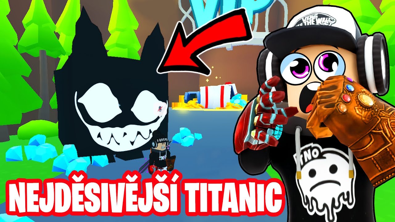 TITANIC NIGHTMARE CAT MI URVALA NOHY *děsivé 😋 Pet Simulator X! 🐾 tNo ...