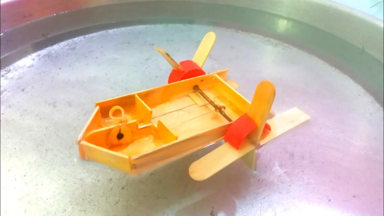Make a paddle boat at home - YouTube