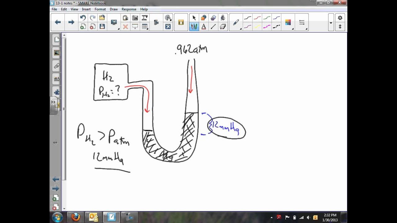 13 2 manometer example 1 - YouTube