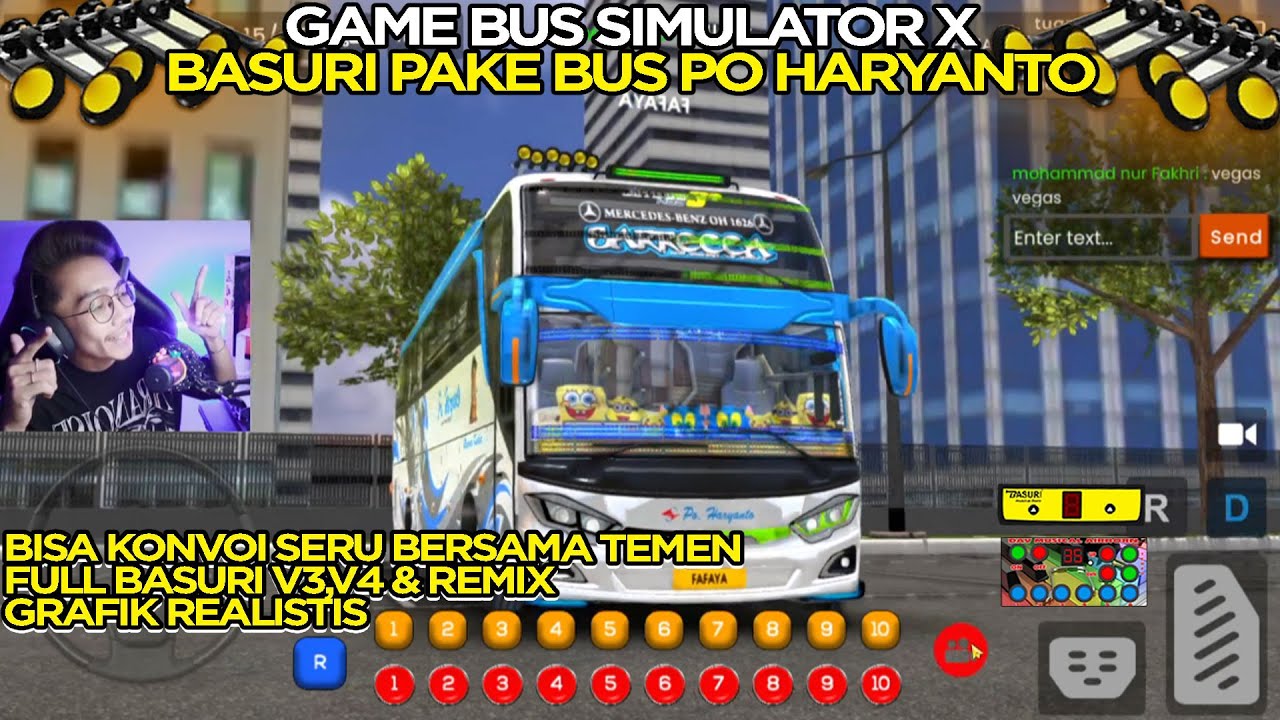 GAME BUS SIMULATOR X TELOLET BASURI PAKE BUS PO HARYANTO! KONVOI BASURI ...