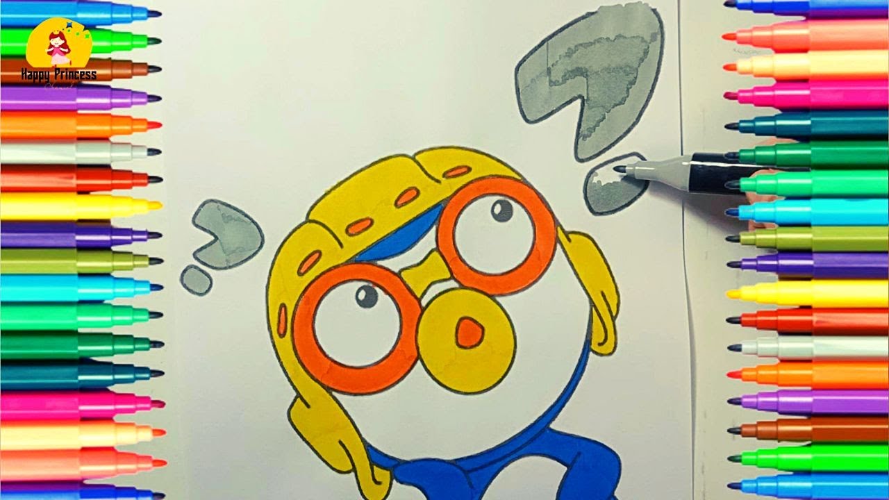 COLORING PORORO | How to Coloring pororo | Pororo The Little Penguin ...
